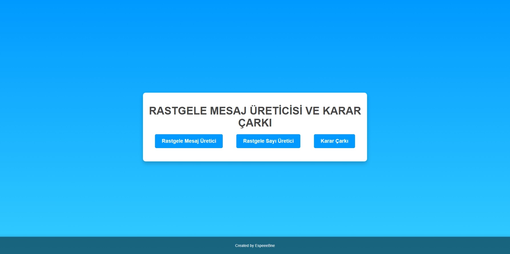 Rastgele-Mesaj-Ureticisi-ve-Karar-Carki-portfolyo-projesi-codeacademynin-istedigi